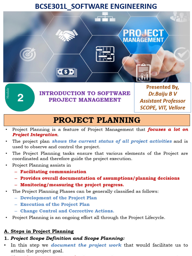 2-Introduction To Software Project Management Planning Scope Work Break ...