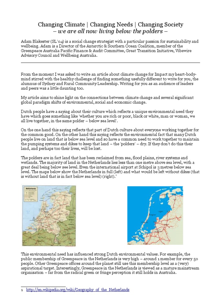 Article Updated | PDF | Netherlands | Sustainability