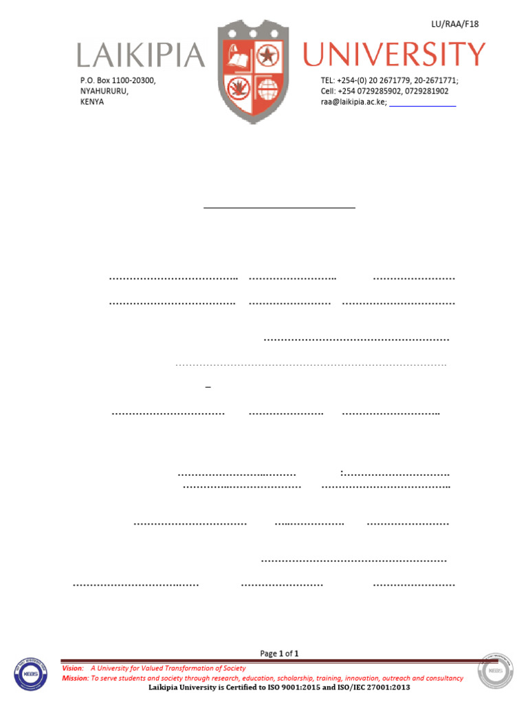 Certificate Issuance Form | PDF