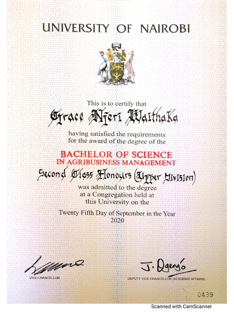 University Certificate | PDF