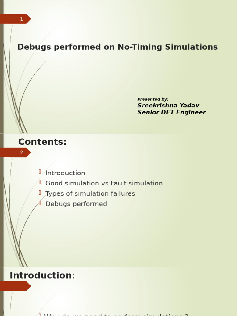 No Timing Simulations Debug | PDF