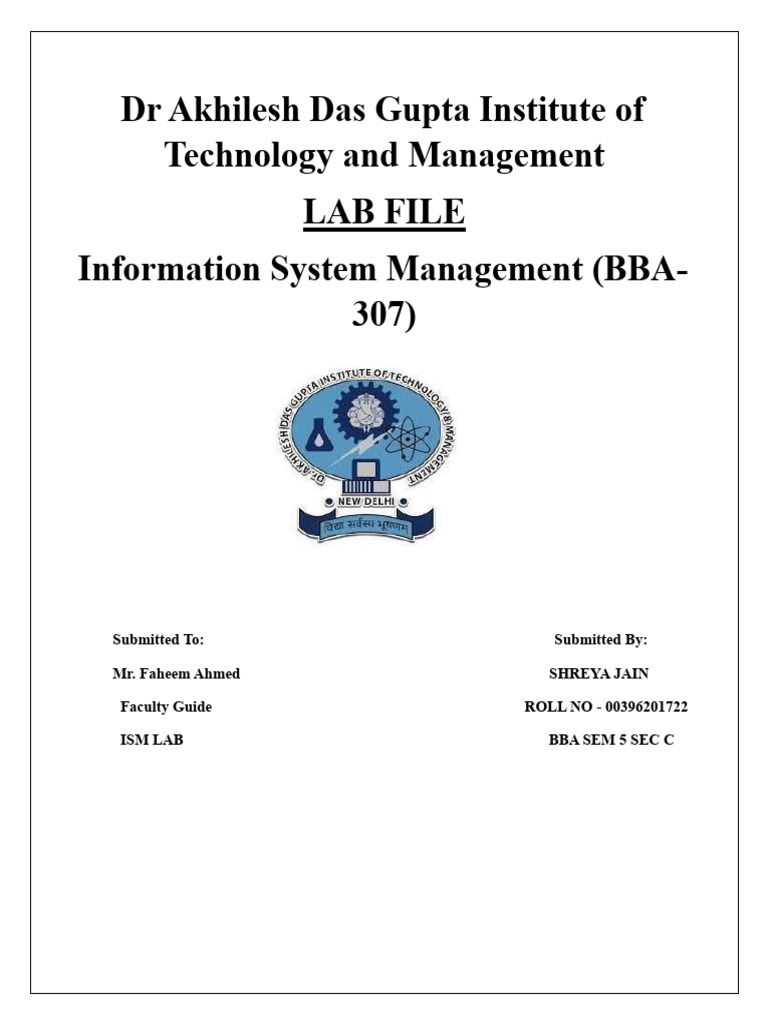 Shreya Ism File | PDF | Relational Database | Databases