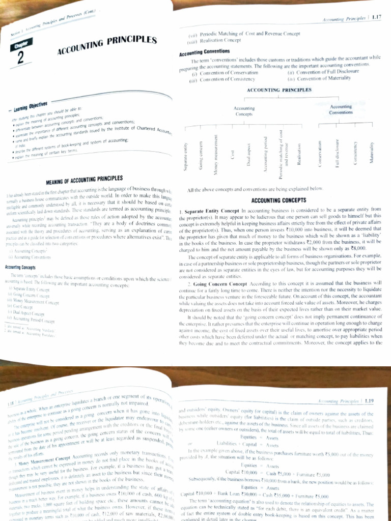 Accounting Principles Notes | PDF | Expense | Equity (Finance)
