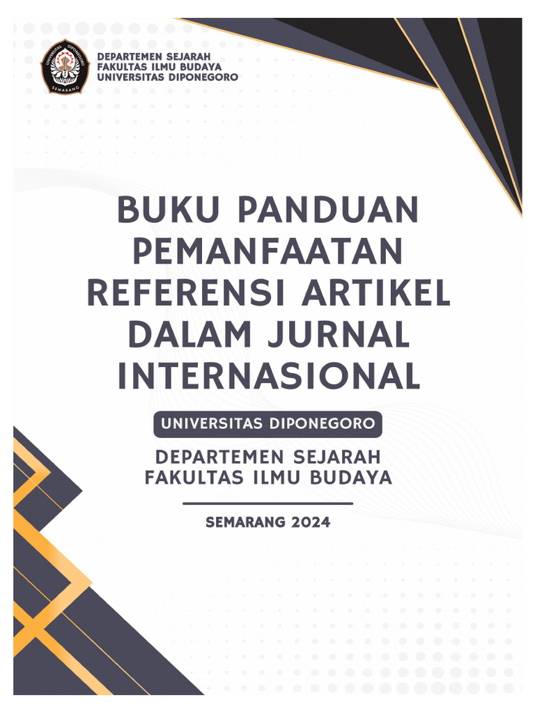 Buku Panduan Pemanfaatan Referensi Artikel Dalam Jurnal Internasional (FGD) | PDF