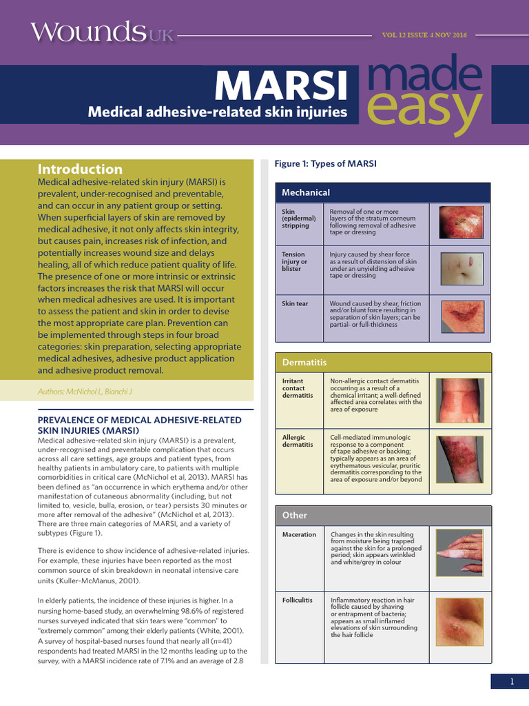 MARSI Made Easy | PDF | Dermatitis | Wound