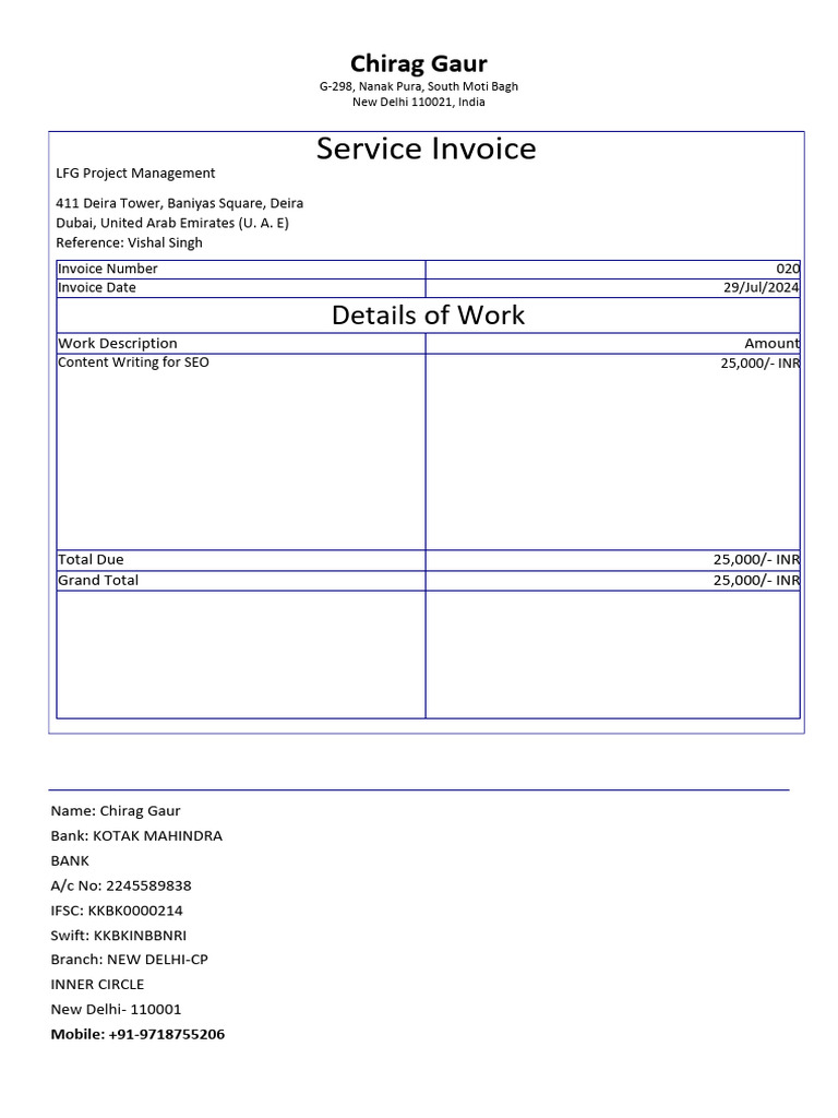 Invoice July | PDF