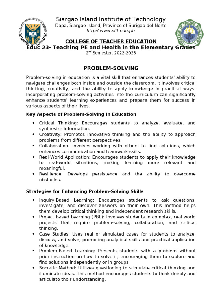 unit-III-IV-activities 2 | PDF | Educational Assessment | Cognitive Science