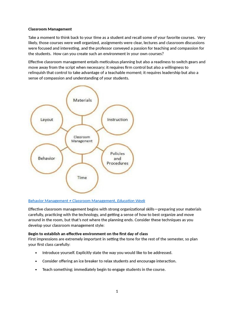 Classroom Management Bu Dodong | PDF | Teaching Method | Teachers