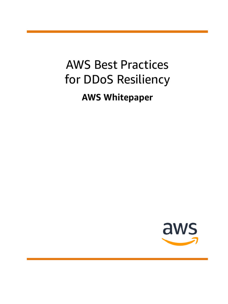 Aws Best Practices Ddos Resiliency | PDF | Denial Of Service Attack | Domain Name System