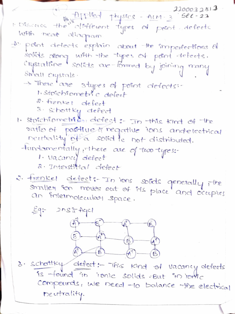 Crystal Defects and Dislocations | PDF