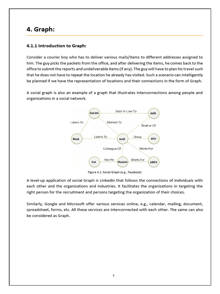 Unit-5_Graphs Feb 2024 | PDF | Vertex (Graph Theory) | Mathematical Relations