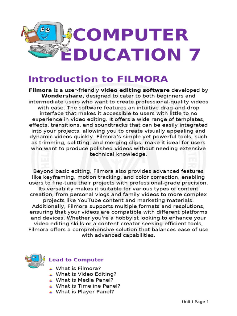 grade 7 | PDF | Editing | Video