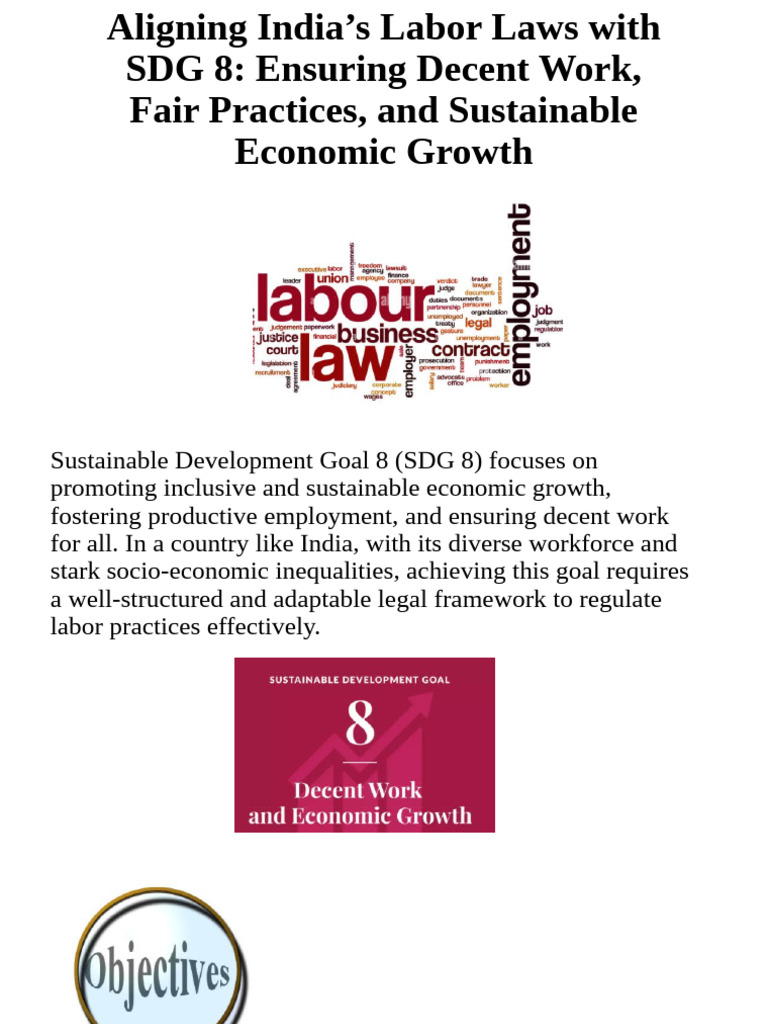 Aligning India's Labor Laws With SDG 8 | PDF | Occupational Safety And ...