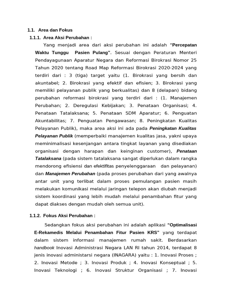 BAB 1 Area Dan Fokus, Tujuan, Manfaat | PDF