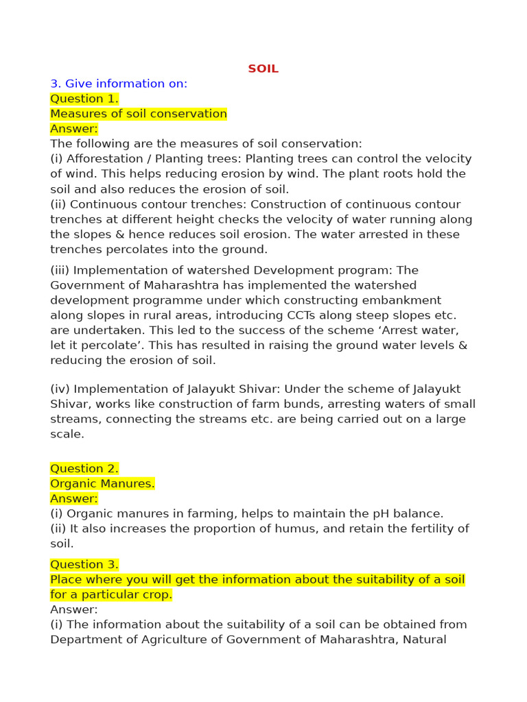 SOILS | PDF | Soil | Soil Fertility