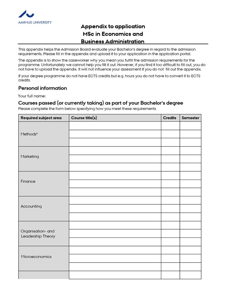 Appendix To Application - Cand - Merc 2022 | PDF