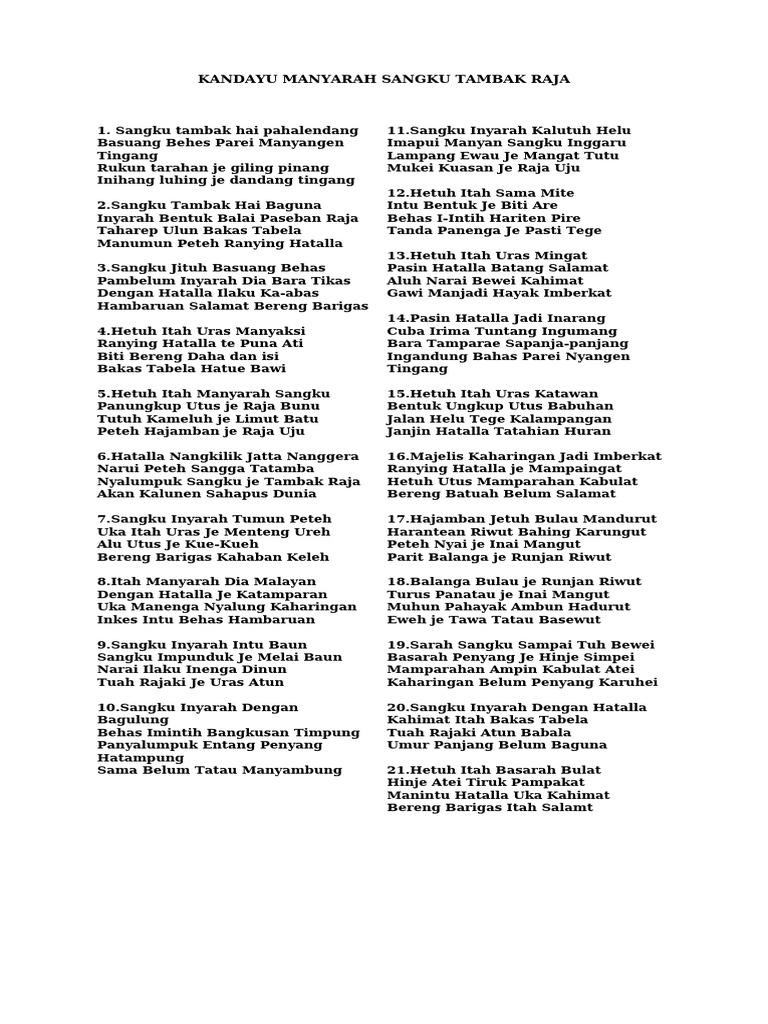 KANDAYU AGAMA HINDU KAHARINGAN | PDF