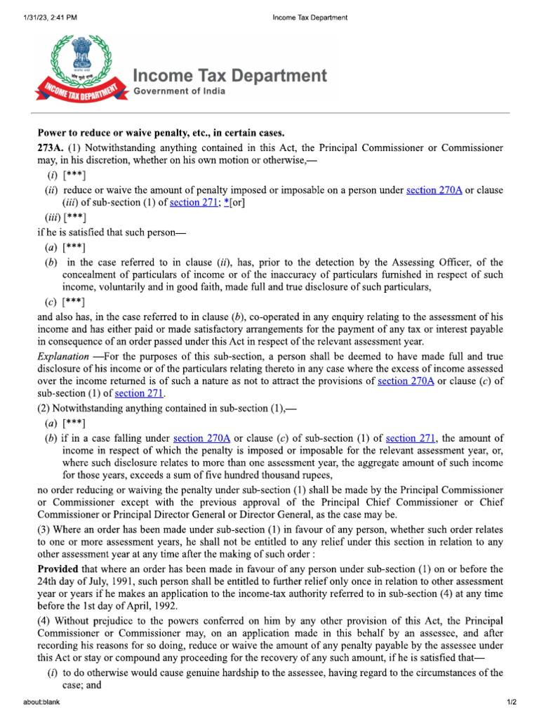 Section 273a Bare Act | PDF