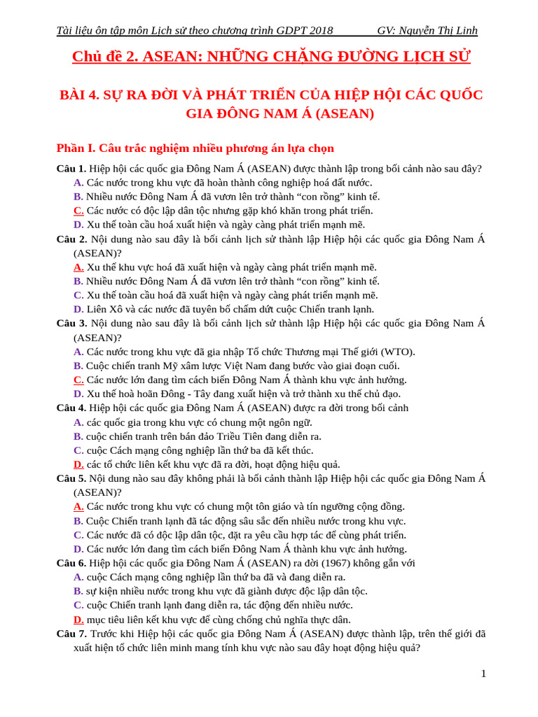 Linh_ĐA_B4.-TỔNG-HỢP-CÂU-HỎI-TN-SỬ-12.-HKI | PDF