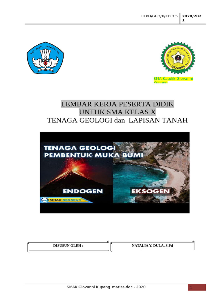 Lkpd Tenaga Endogen Dan Eksogen 2 | PDF
