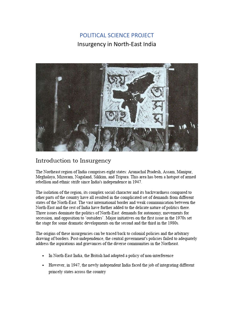Insurgency in North East India | PDF