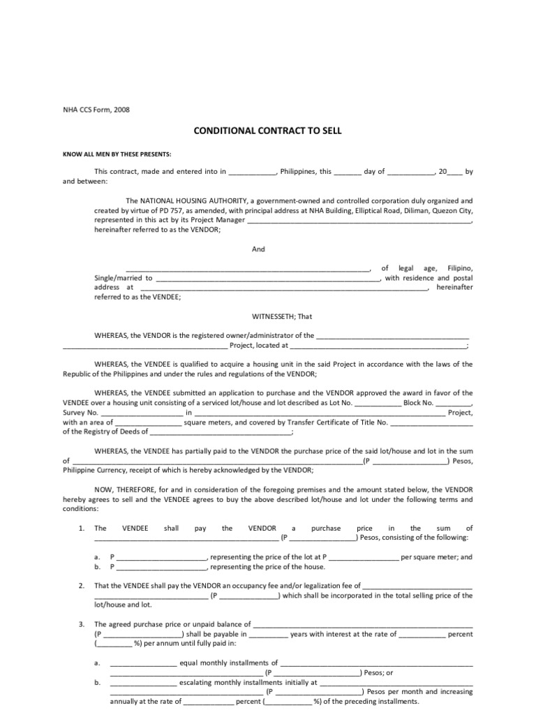 Nha Ccs Form | PDF | Contractual Term | Taxes