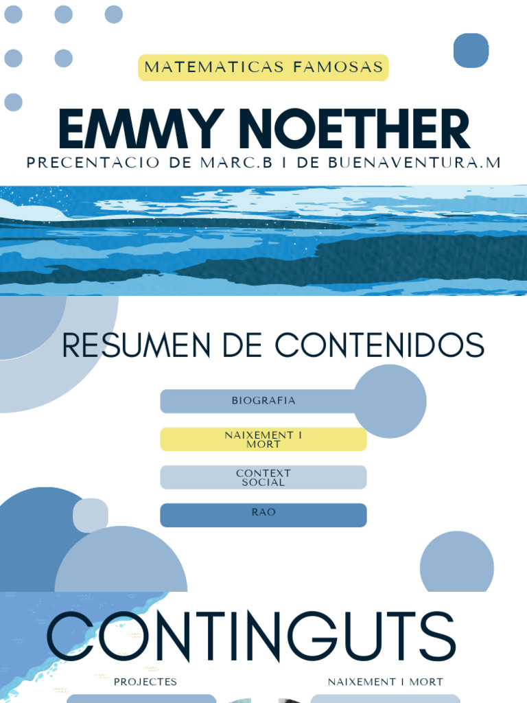 Emmy Noether (1) | PDF