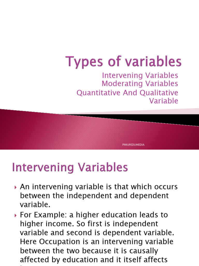 Understanding Intervening and Moderating Variables | PDF