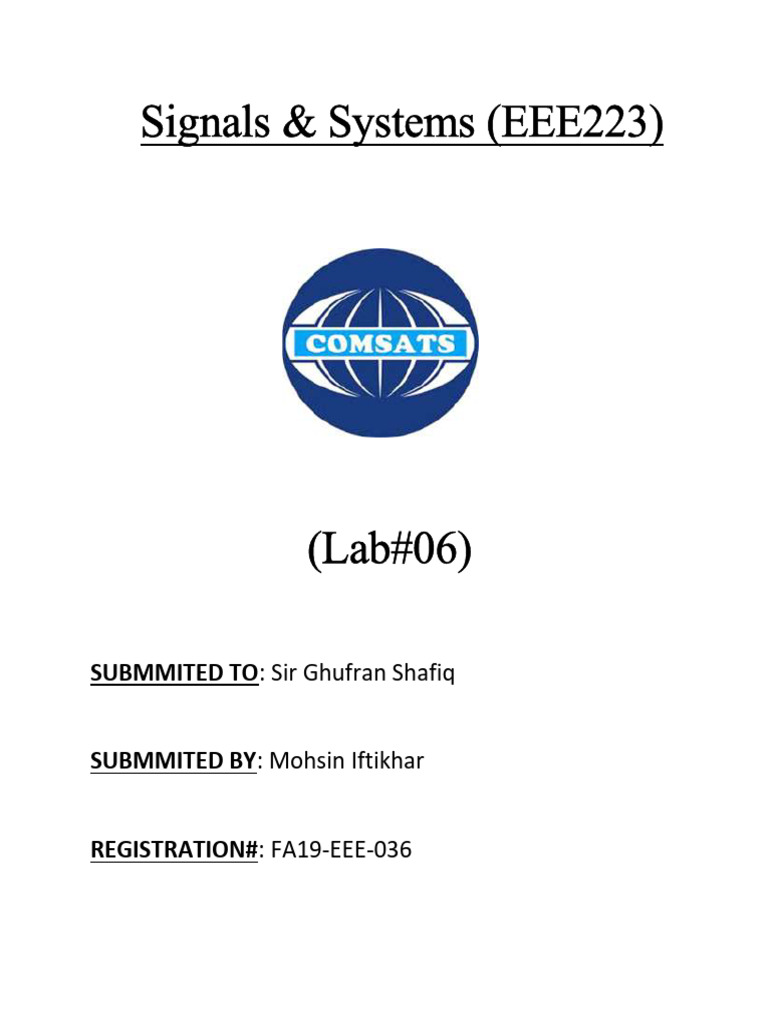Fa19 Eee 036 (Lab6) | PDF