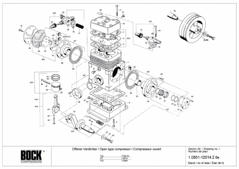 12014-3 Reefer Compressor Parts Manual #2 | PDF