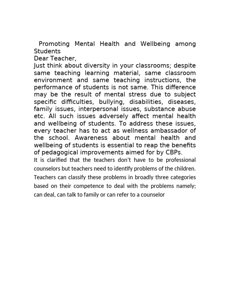 Enhancing Student Mental Health Awareness | PDF