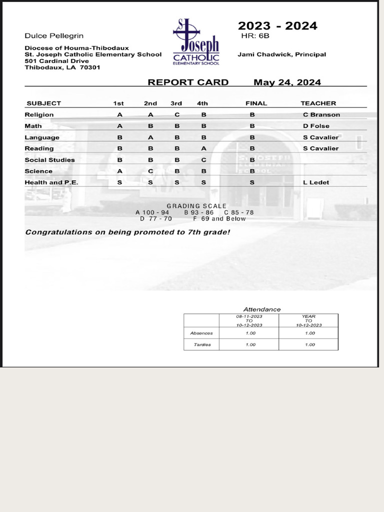 Final Report Card | PDF