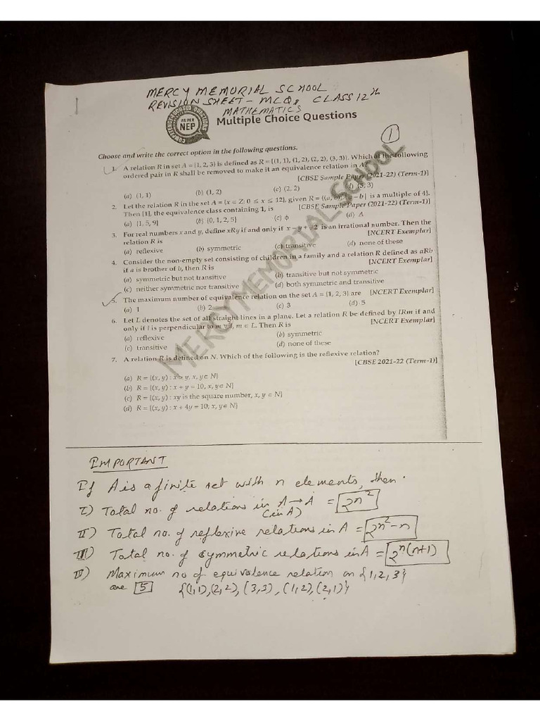 Maths Worksheet | PDF