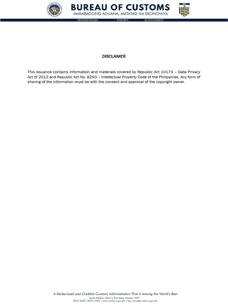 Disclaimer | PDF