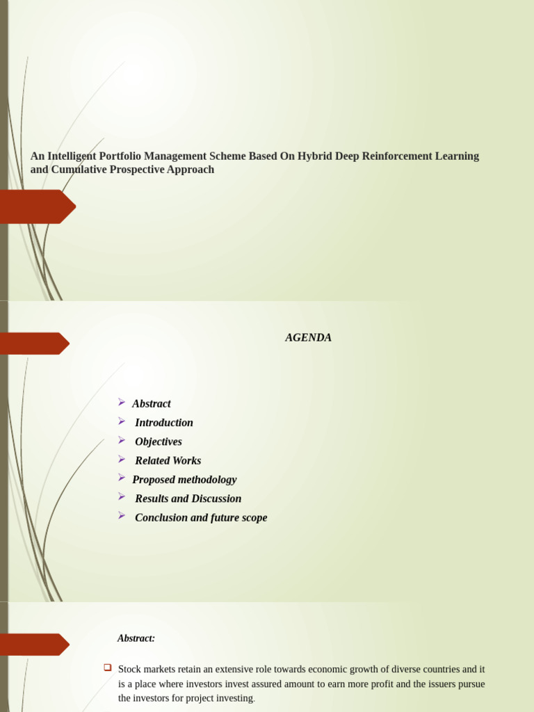 PPT final (1) | PDF | Investing | Mathematical Optimization