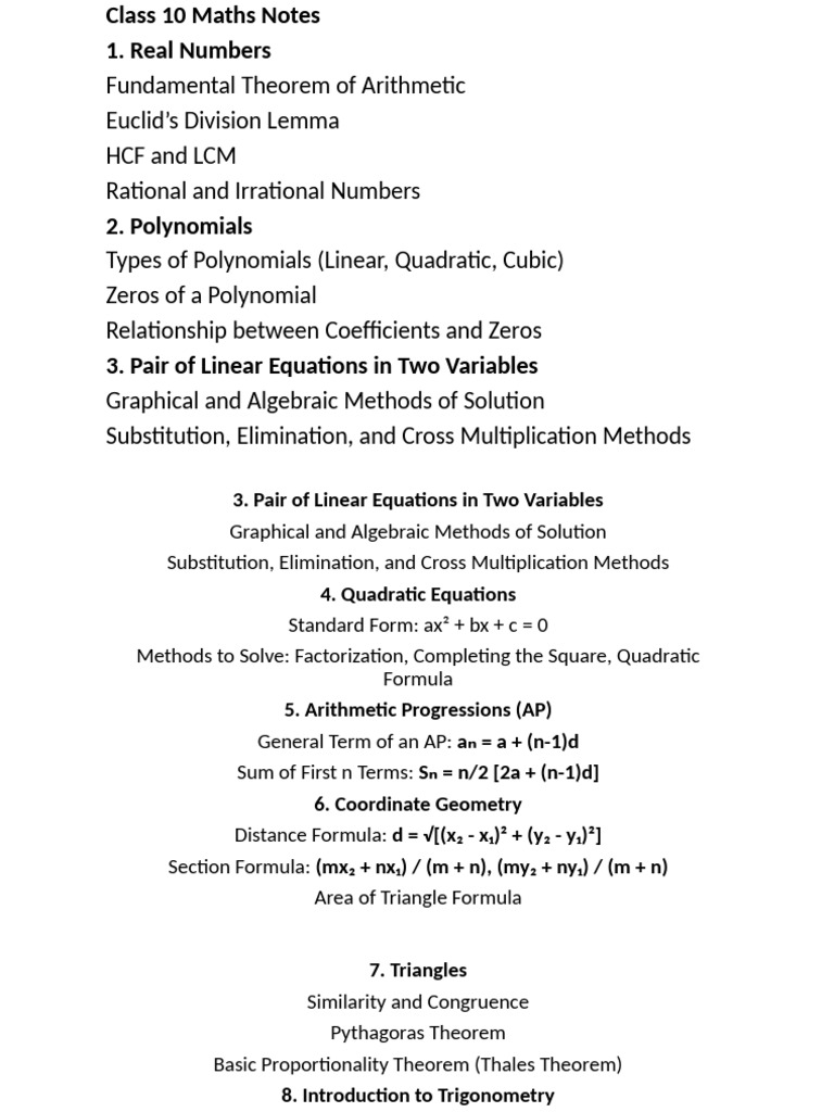7th Class Notes | PDF