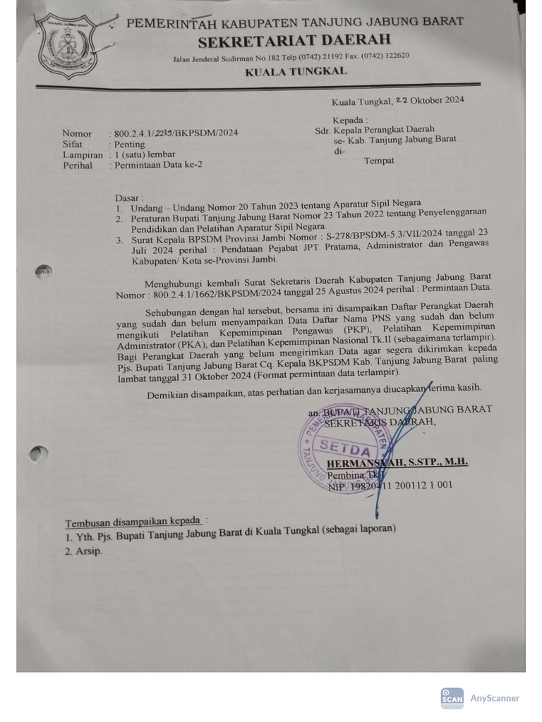 Permintaan Data Ke2 | PDF