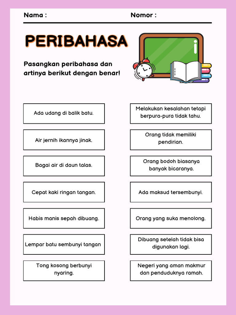 Peribahasa dan Artinya untuk Anak SD | PDF