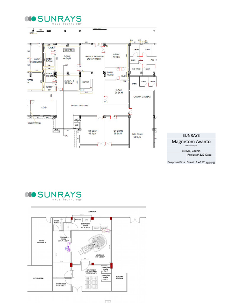 SNIMS MRI Site plan and Scope of work (1) | PDF | Electricity ...