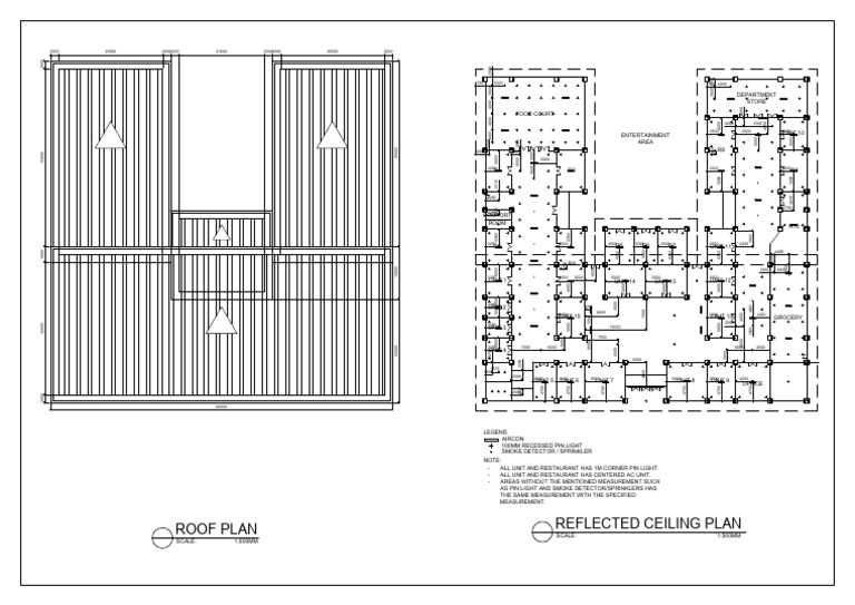 Roof Plan and Reflected Ceiling Plan | PDF