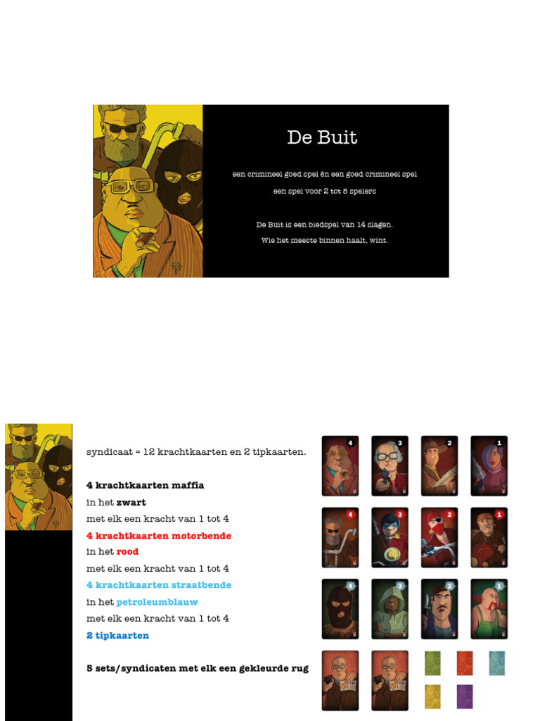 De Buit, Spelregels B | PDF