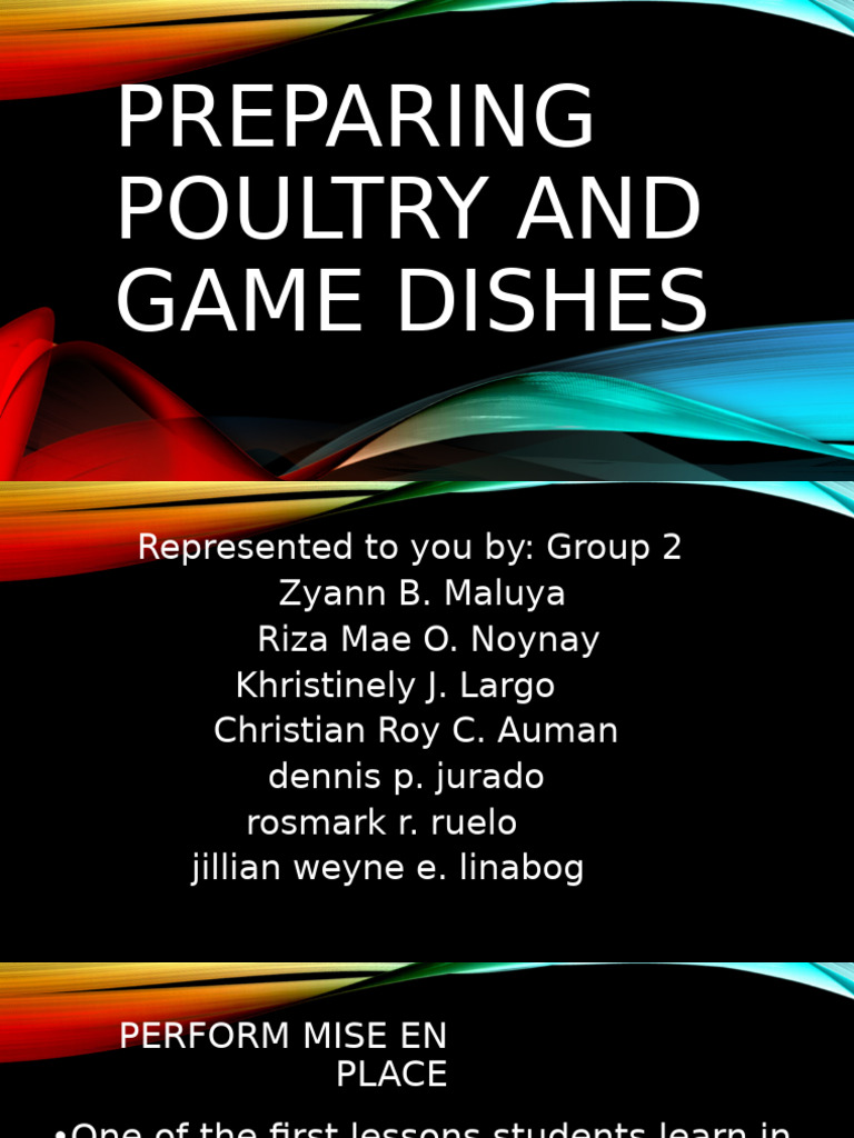 Prepare Poultry & Game Dishes | PDF