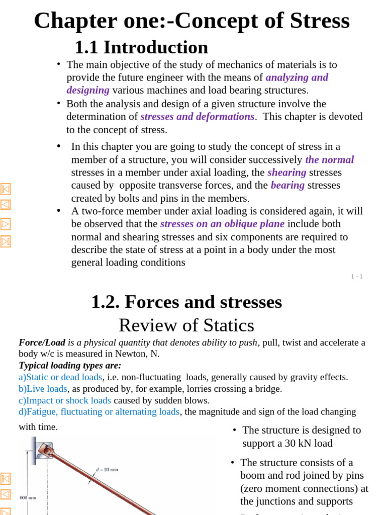 1 Introduction 1 Pdf Stress Mechanics Structural Load