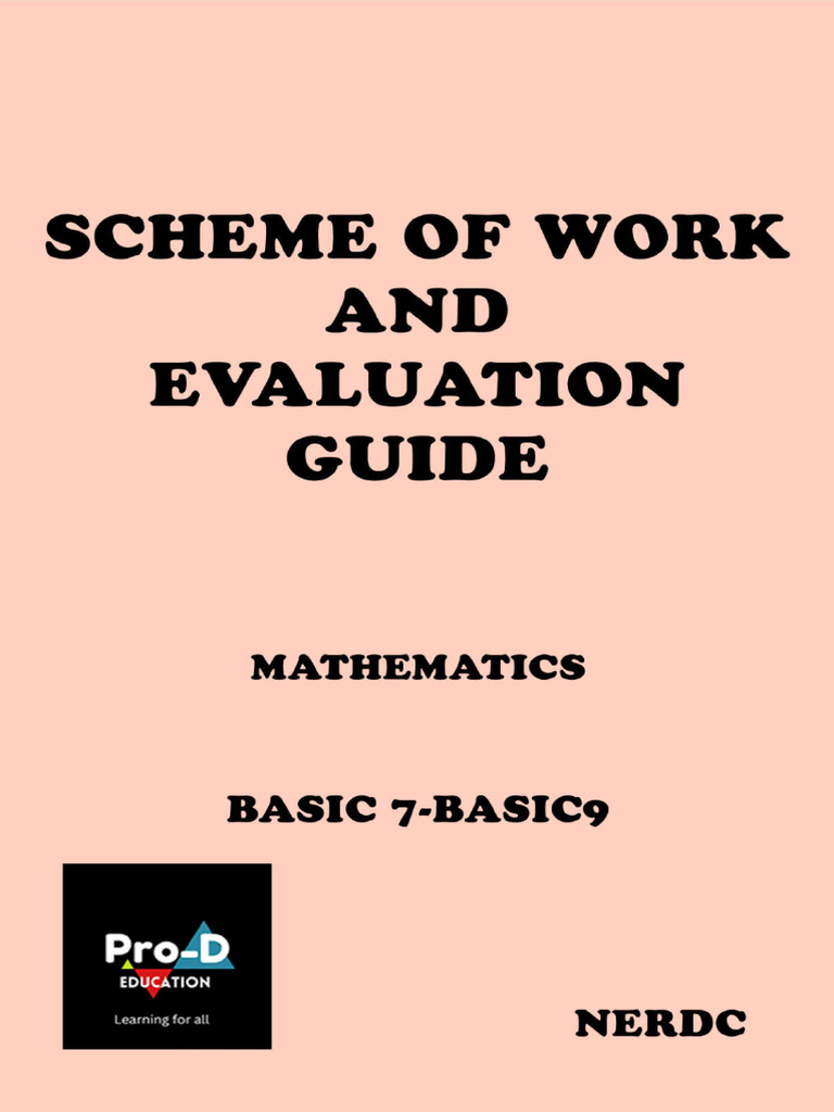 Upper Basic - Scheme of Work (Nerdc) Mathematics-Jss1-Jss3 | PDF
