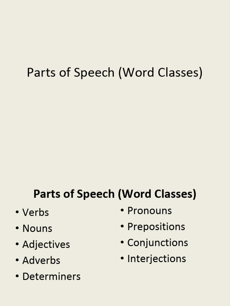 Chapter - 1 Word Classes - Cont' | PDF | Verb | Adverb