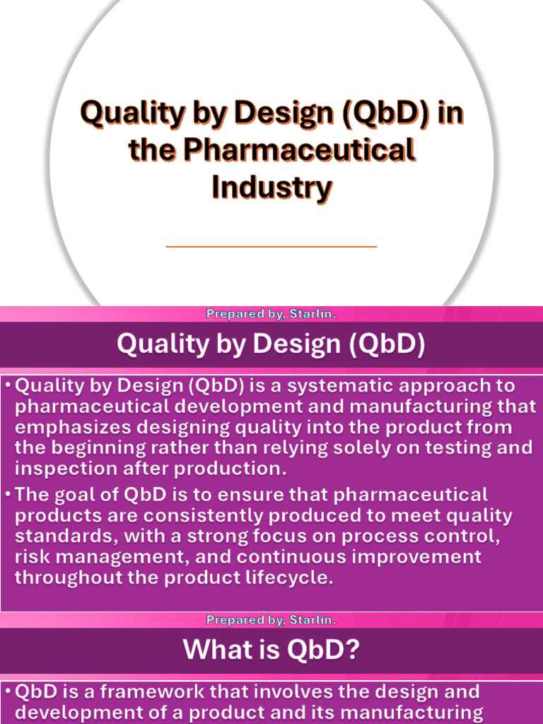 Quality by Design (QbD) in the Pharmaceutical Industry | PDF | Risk ...