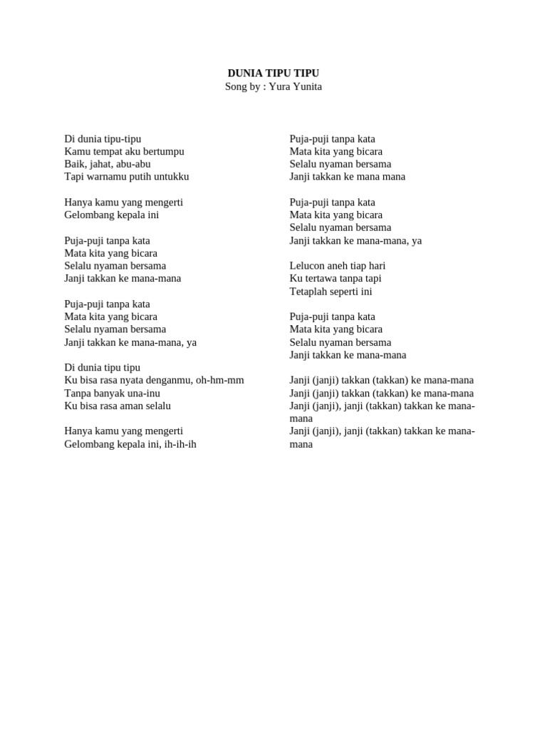 DUNIA TIPU TIPU | PDF