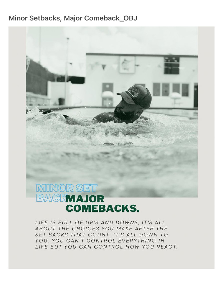 Minor Setbacks, Major Comeback - OBJ | PDF