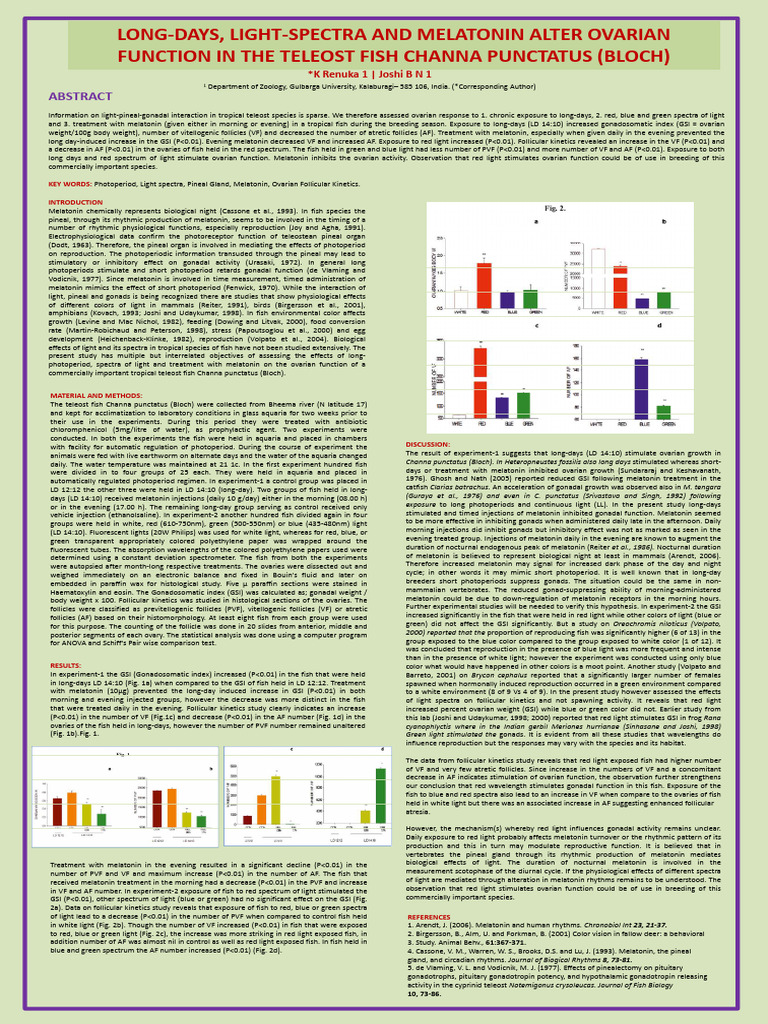 Light and Melatonin Effects on Fish Ovaries | PDF | Endocrine System