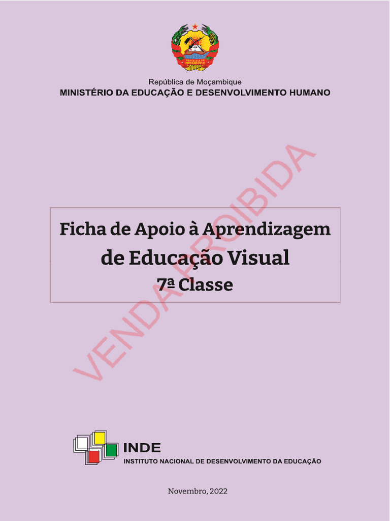 Ficha Completa de Educacao Visual 7a Classe | PDF